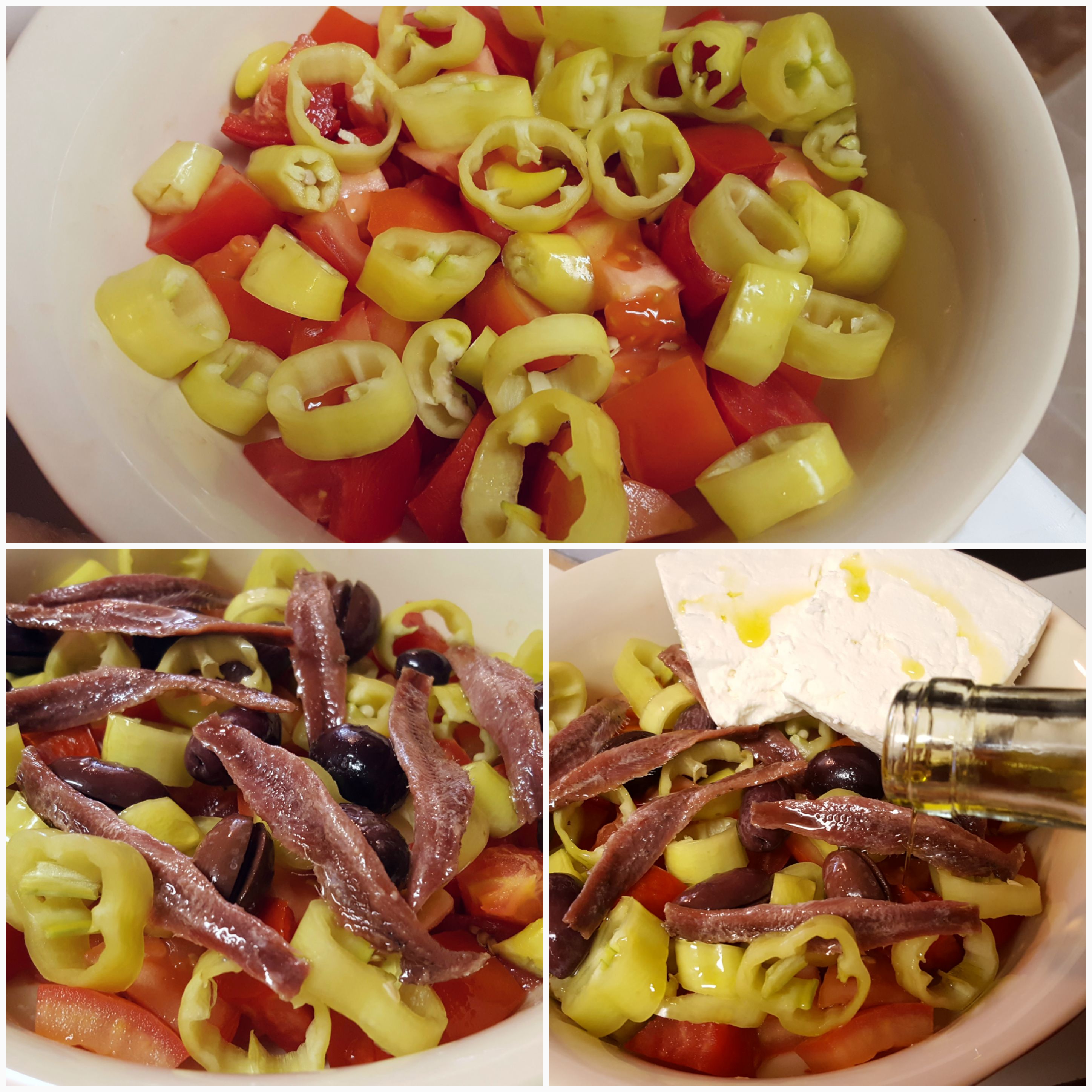 Greek Summer Salad with Anchovies – Mostly Greek