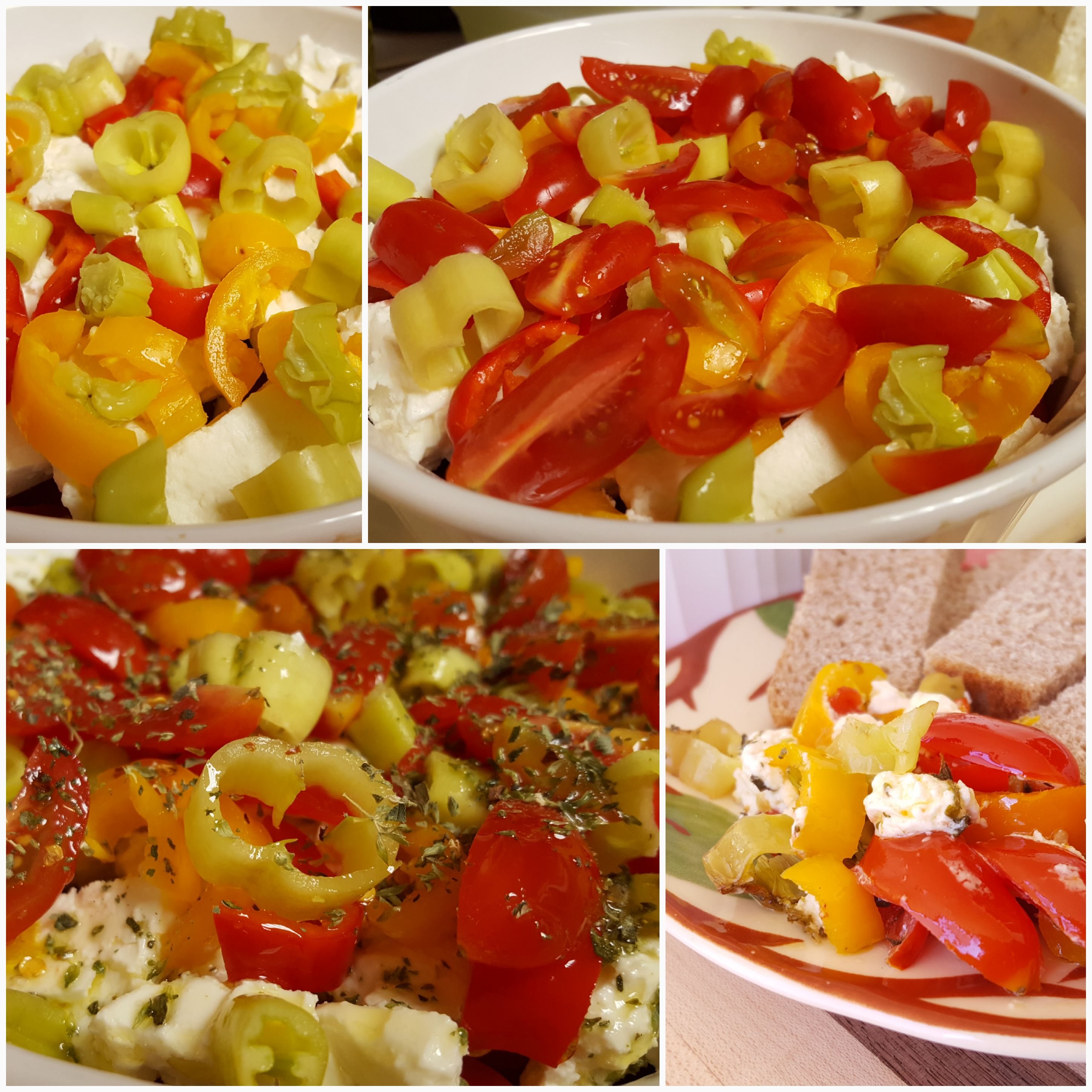 Bouyiourdi (Spicy Baked Feta with Tomatoes and Peppers) – Mostly Greek