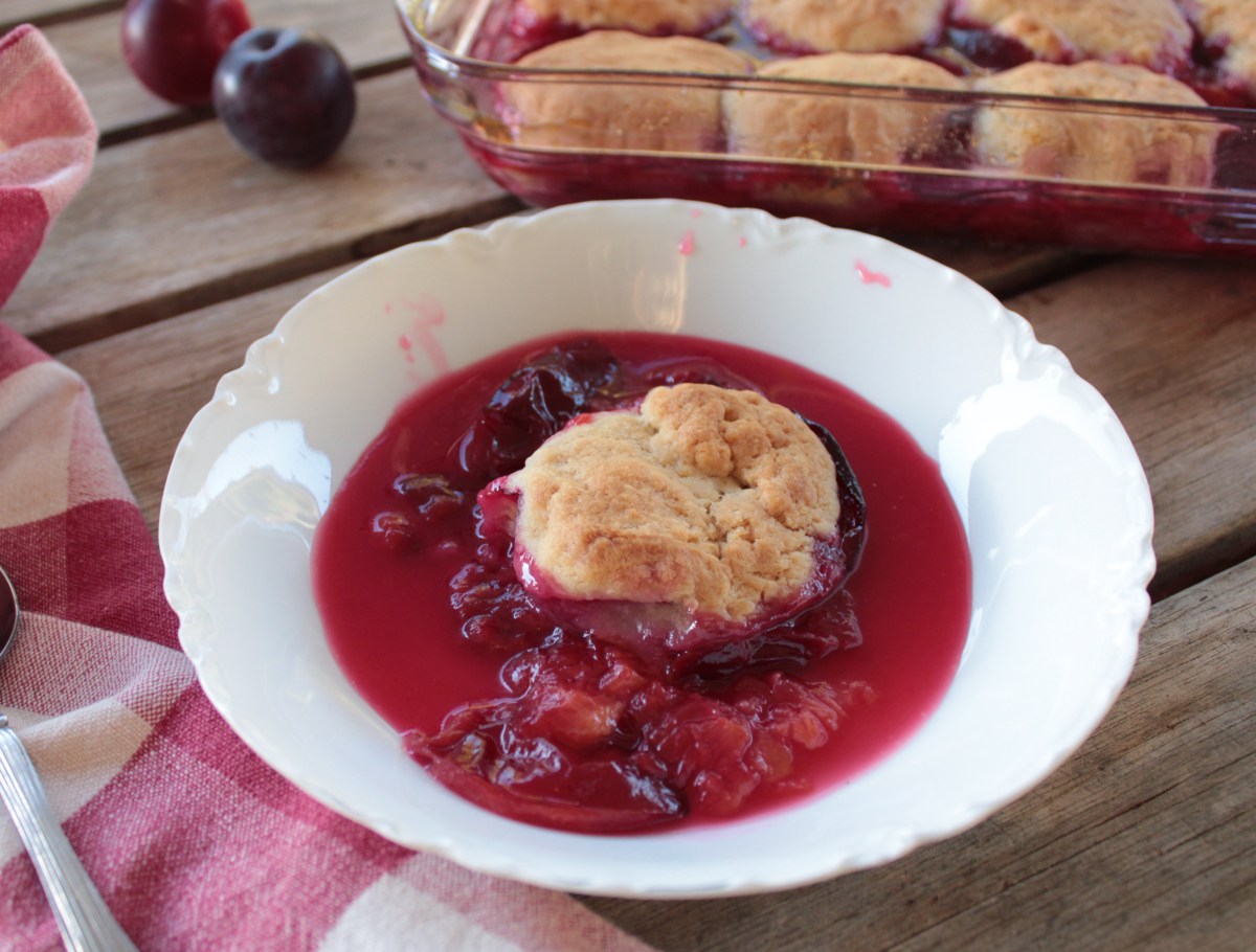 Plum Cobbler – Mostly Greek