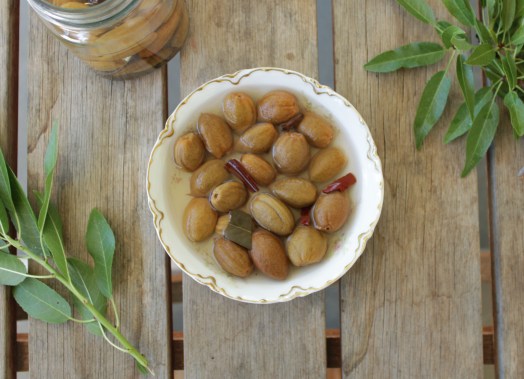 Pickled Green Almonds – Mostly Greek